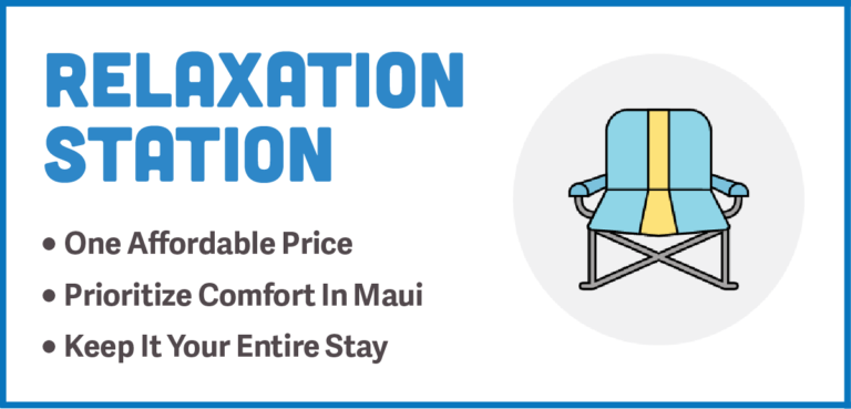 Maui Beach Chair Rental - The Snorkel Store - 2-For-1 Promo